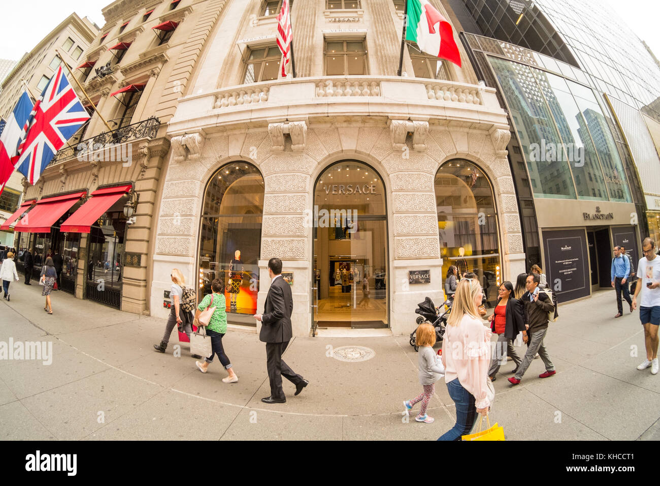 Versace-Shop, 5th Avenue, Manhattan, New York City, Vereinigte Staaten von Amerika ...