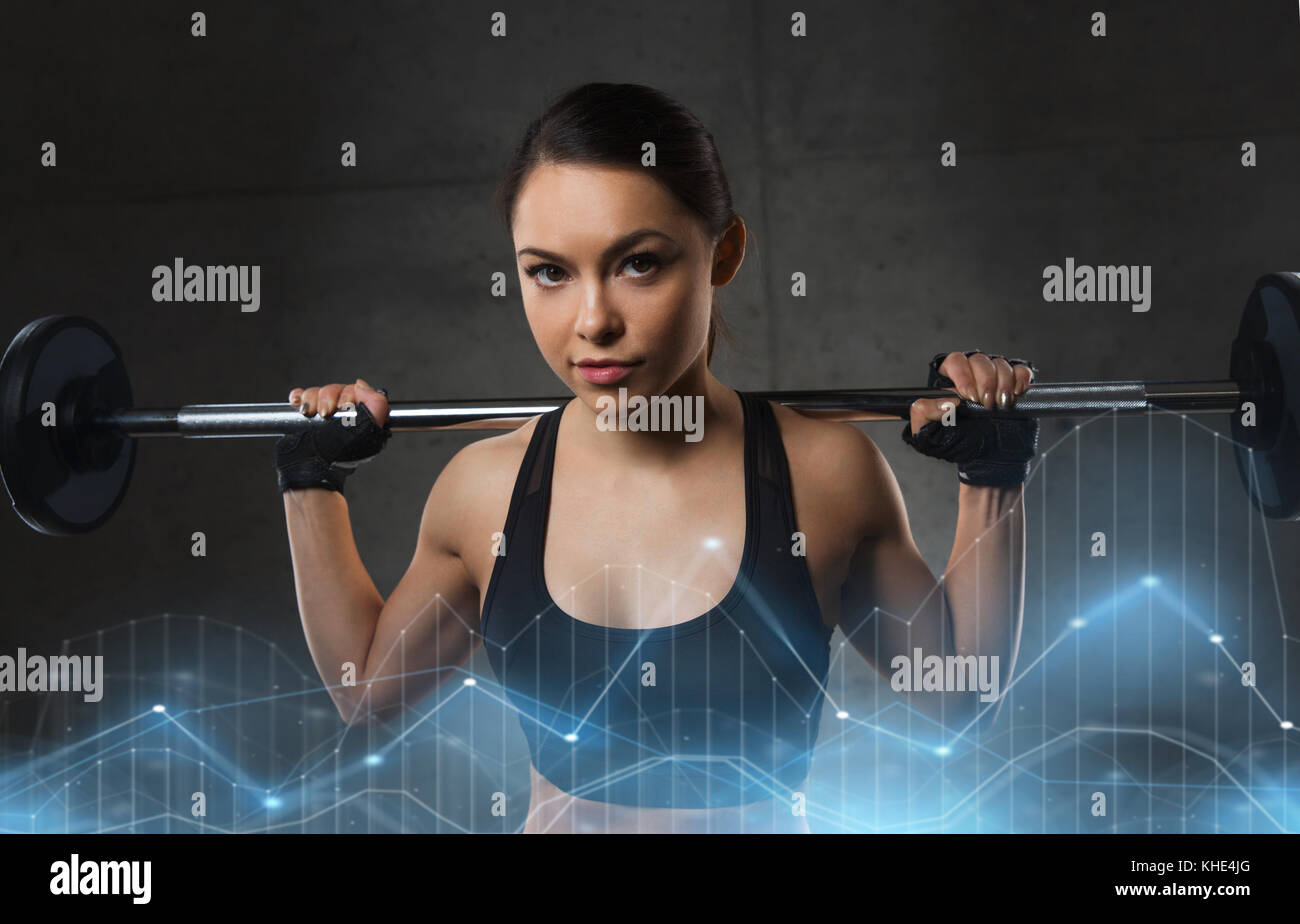 Female bodybuilder flexing biceps in -Fotos und -Bildmaterial in hoher ...