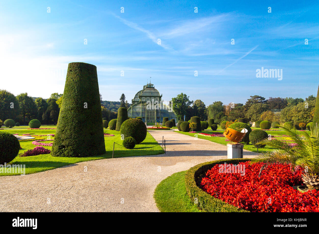 Wien, Österreich - 11. SEPTEMBER 2016: Blick auf Palmenhaus in ...