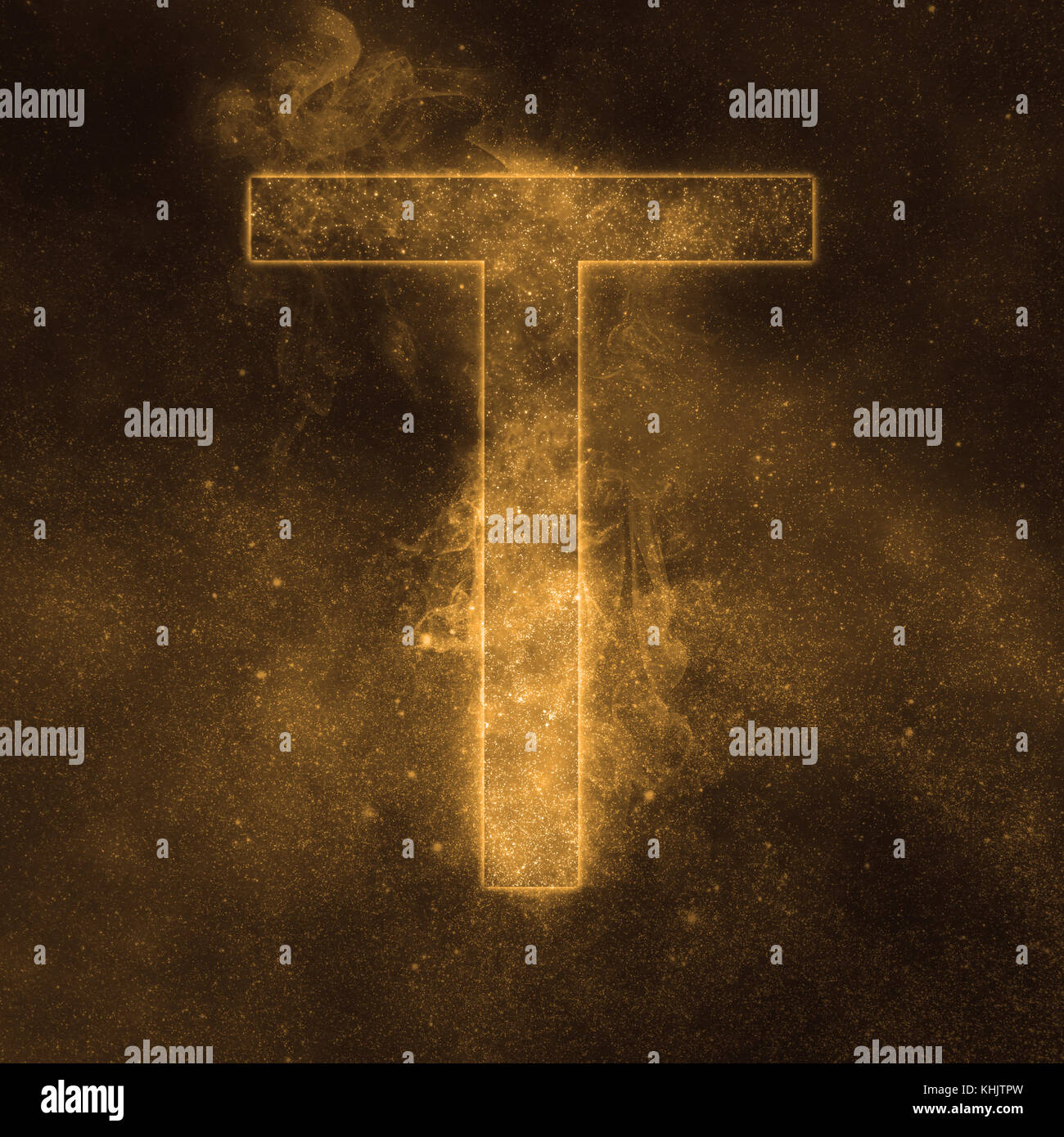 Buchstaben T alphabet Symbol. Platz Schreiben, Nachthimmel Schreiben ...