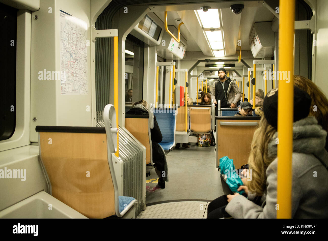 Die neue Benrather Linie der U-Bahn in Düsseldorf, NRW in Deutschland ...