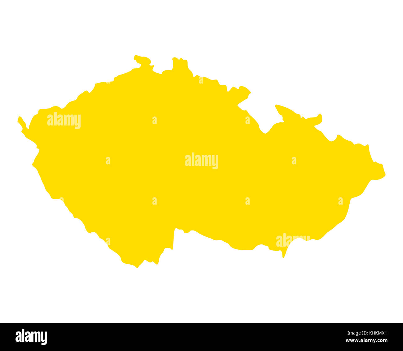 Karte von Tschechien Stockfotografie - Alamy