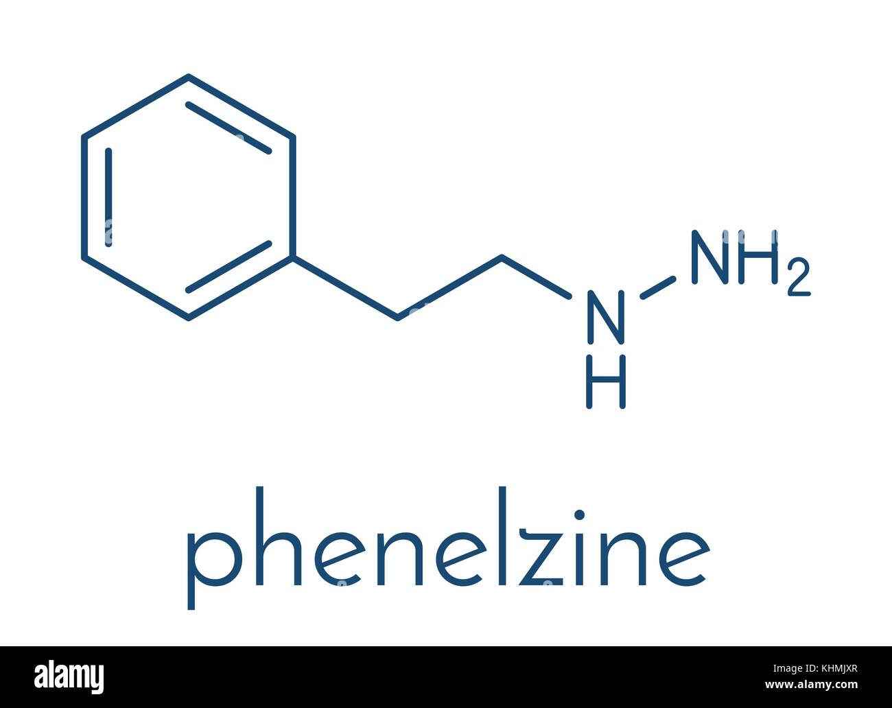 Phenelzin Antidepressivum Molekül. gehört der Klasse der Antidepressiva ...