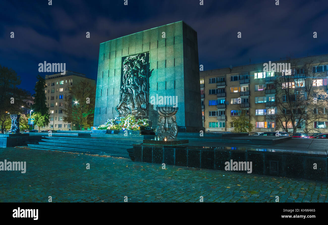 Monument Ghetto Heroes Warsaw Stockfotos und -bilder Kaufen - Alamy