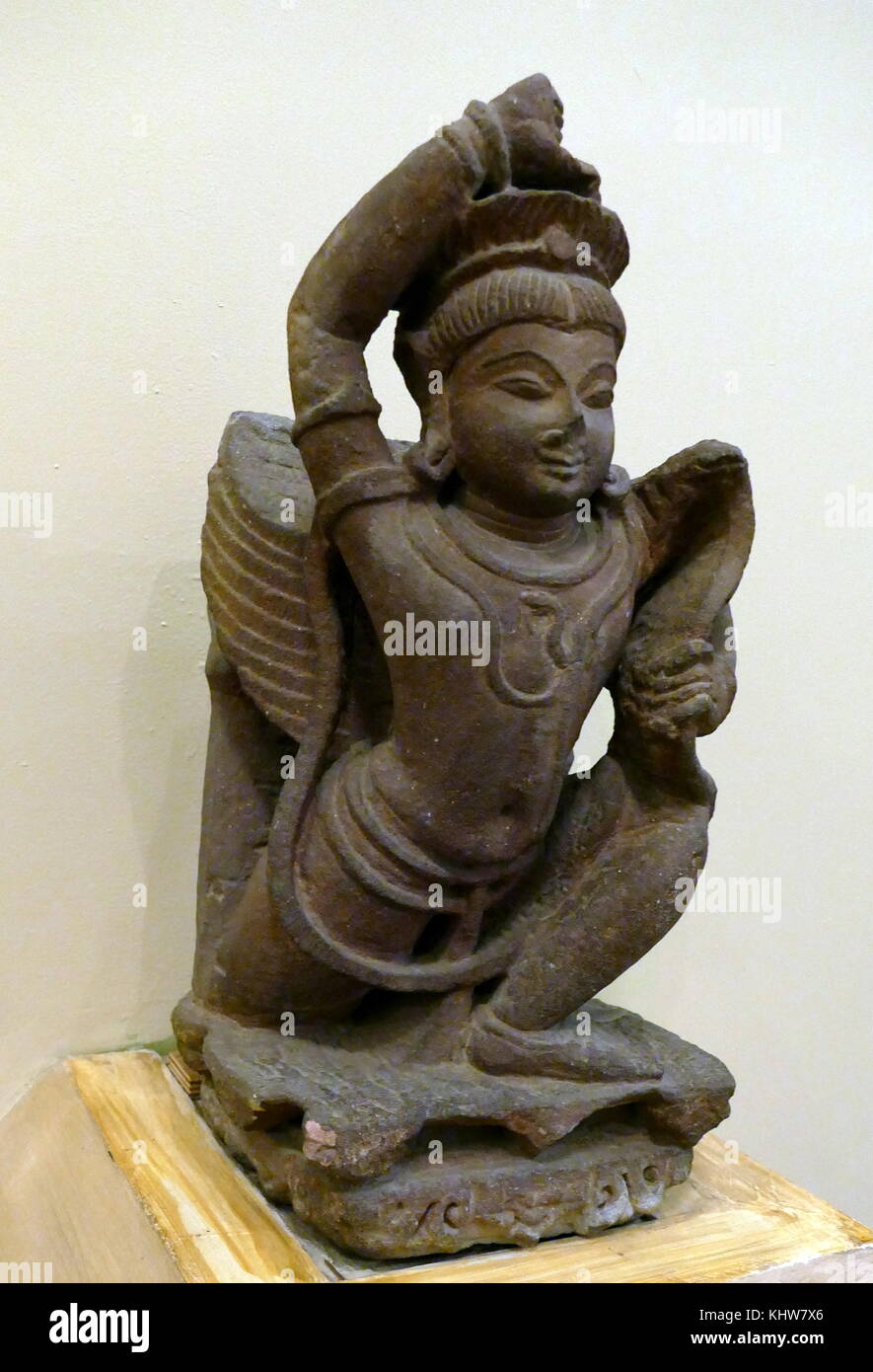Steinerne Statue von Vishnu, einem der wichtigsten Gottheiten des Hinduismus, Gott, Gott der ...