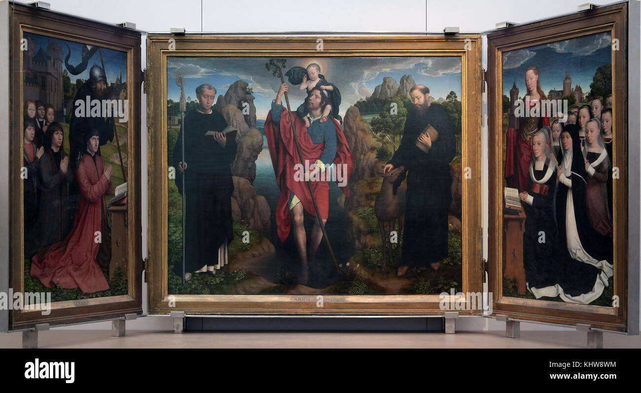 Moreel Triptychon 1484 von Hans Memling Brügge Belgien 1433-1494 Stockfotografie - Alamy
