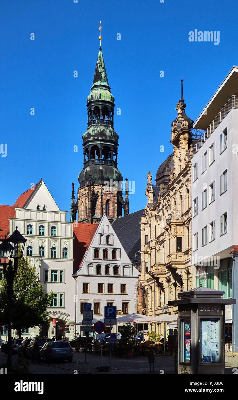 Europa, Deutschland, Sachsen, Zwickau Stadt, der Altstadt, der ...