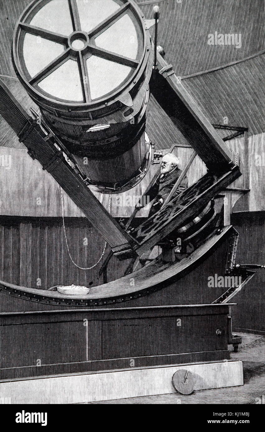 Gravur, Pierre Janssen (1824-1907), ein französischer Astronom. Vom 19 ...