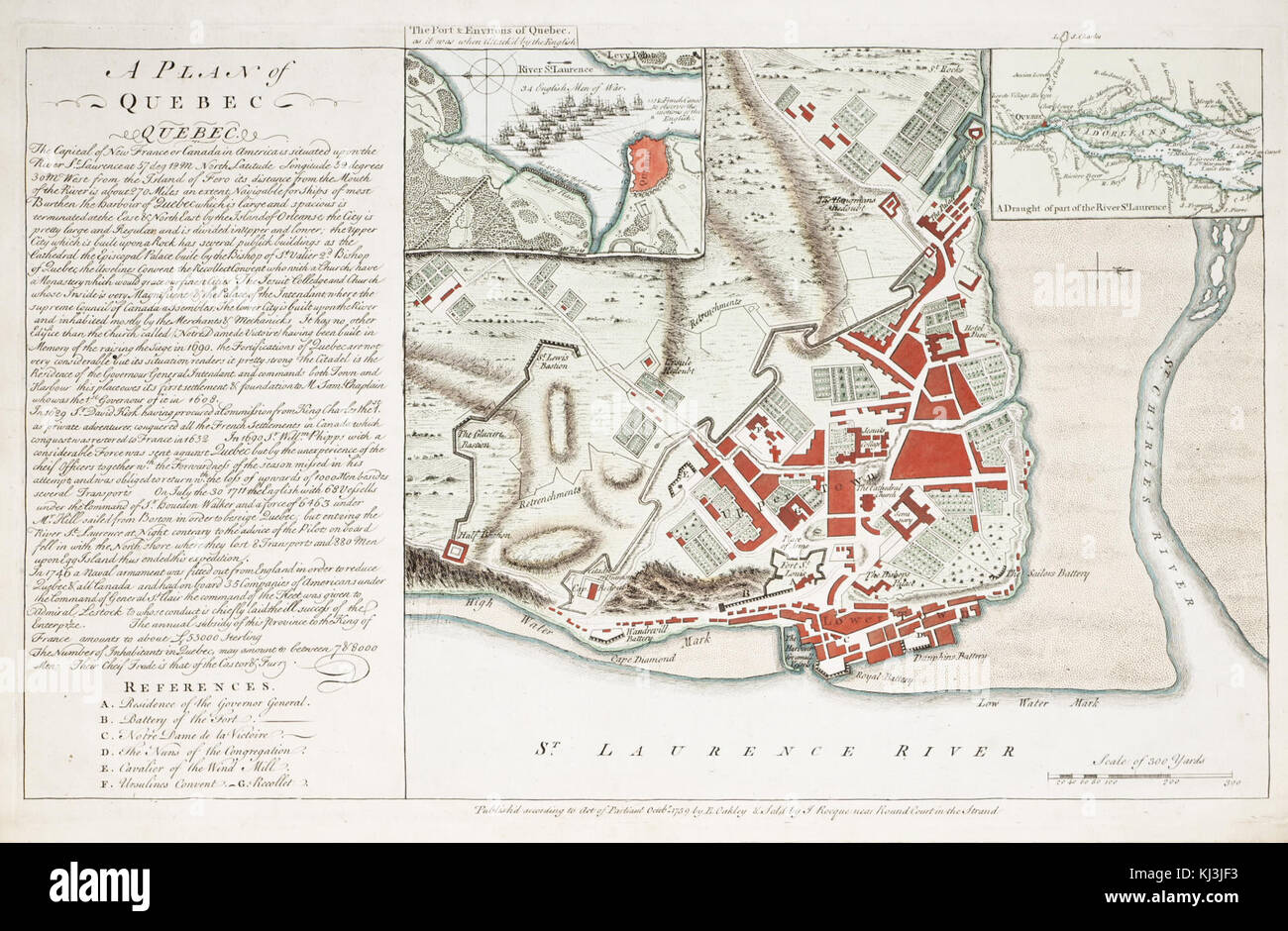 Ein plan von quebec -Fotos und -Bildmaterial in hoher Auflösung – Alamy
