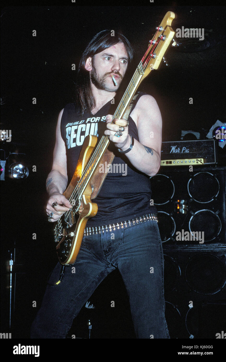 LONG ISLAND, NY MÄRZ 4,1988: Ian Fraser" Lemmy Kilmister von Motörhead" führt bei Sundance am 4 ...