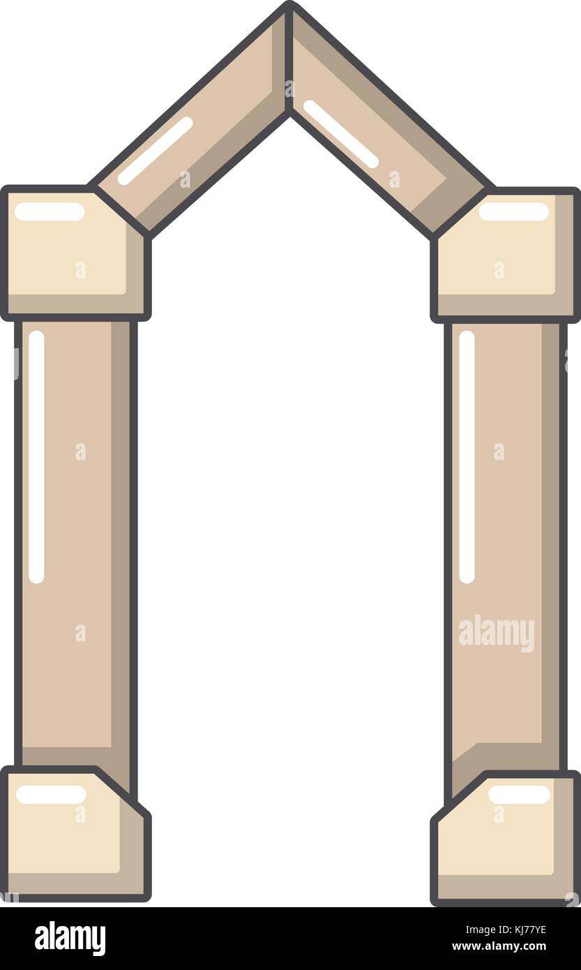 Torbogen Element, Symbol, Cartoon Stil Stock-Vektorgrafik - Alamy