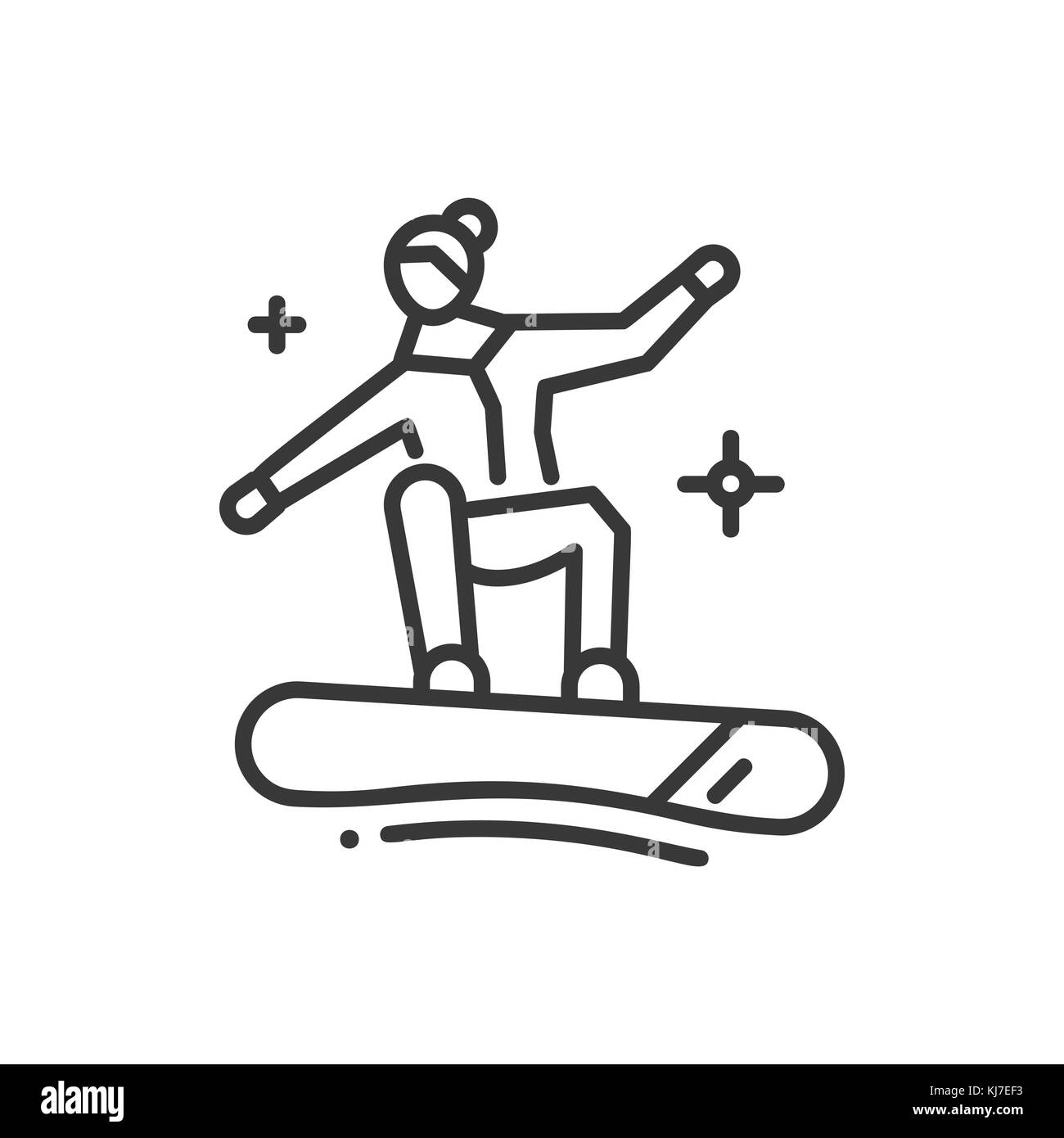 Snowboarding Pictogram Stockfotos und -bilder Kaufen - Alamy