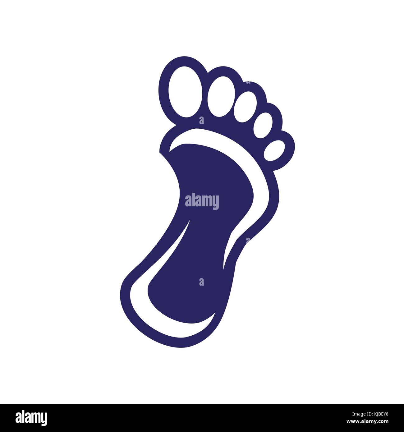 Footprint footprint Symbol, Illustration, bold Foot Print, Icon Design ...