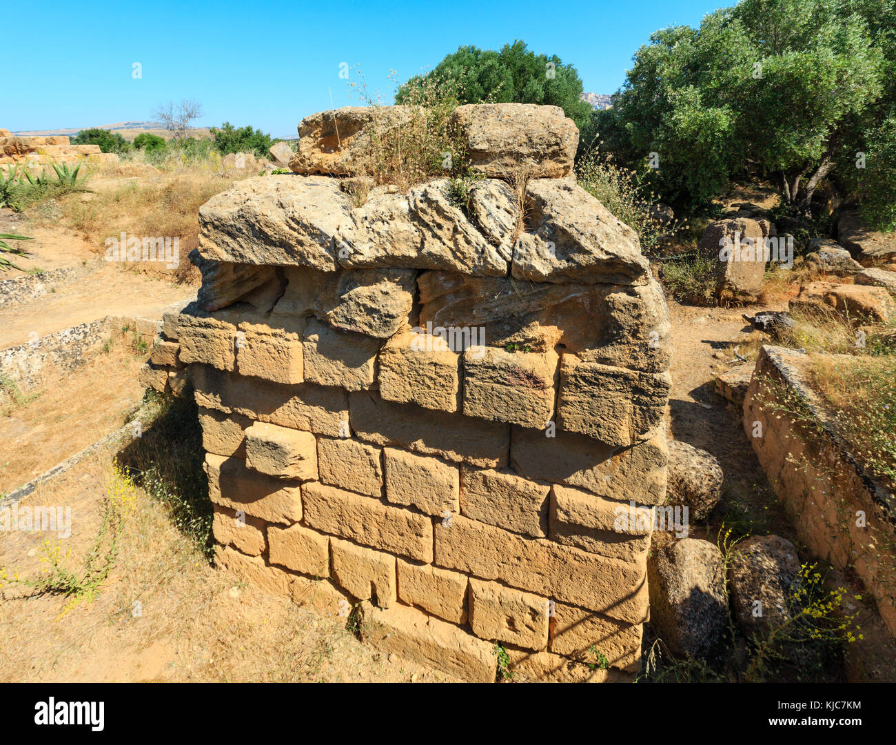 Berühmte antike Ruinen im Tal der Tempel, Agrigento, Sizilien, Italien ...