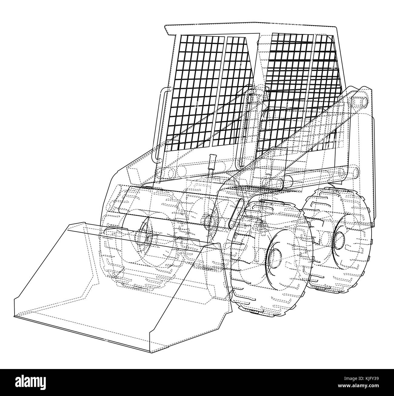 Mini excavator digger digging machine Stock-Vektorgrafiken kaufen - Alamy