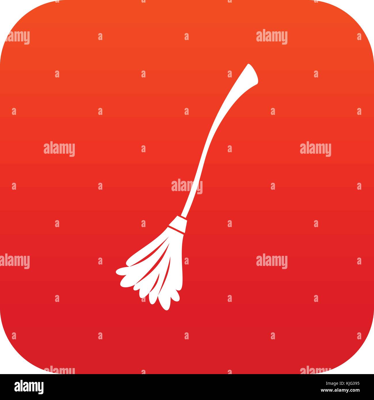 Hexen Besen Symbol digital Rot Stock-Vektorgrafik - Alamy