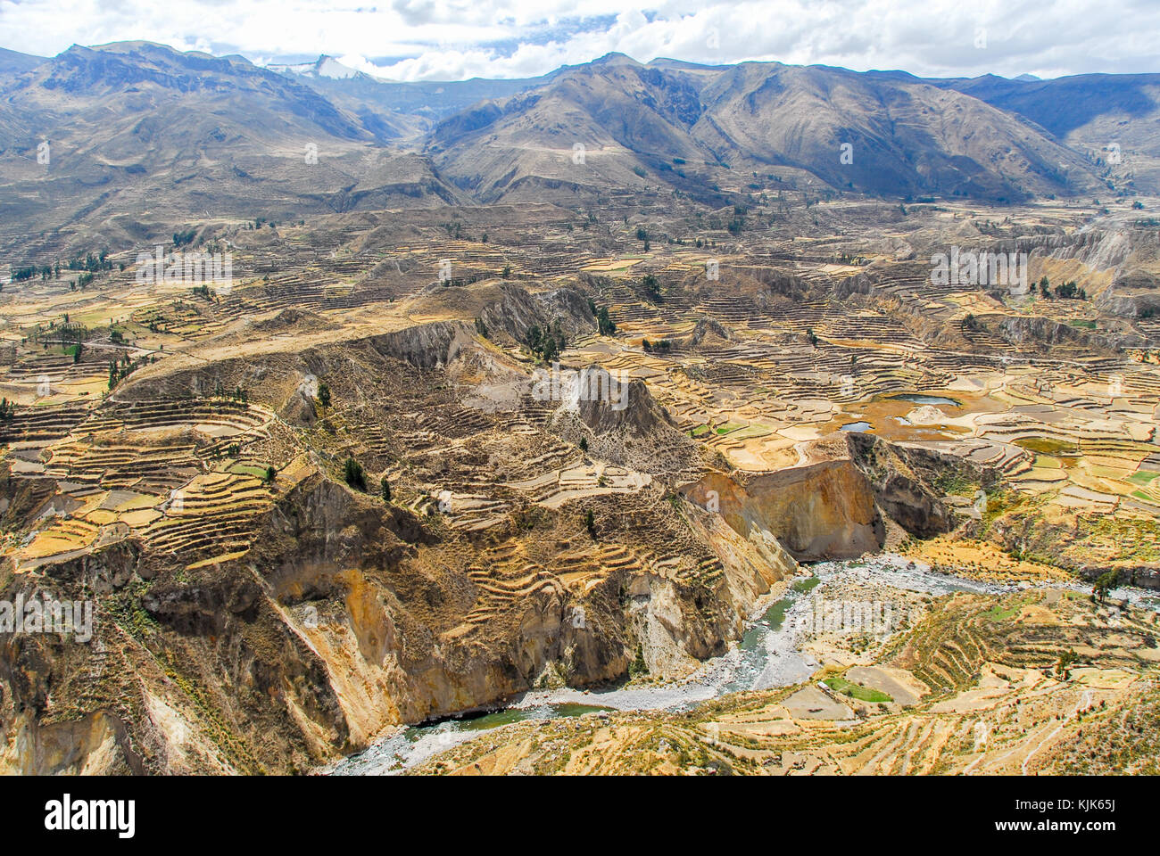 Colca Canyon, Peru, Südamerika. Die Inkas landwirtschaftlichen ...