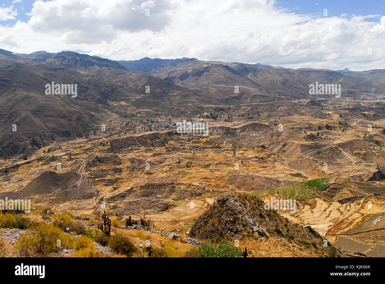 Colca Canyon, Peru, Südamerika. Die Inkas landwirtschaftlichen ...