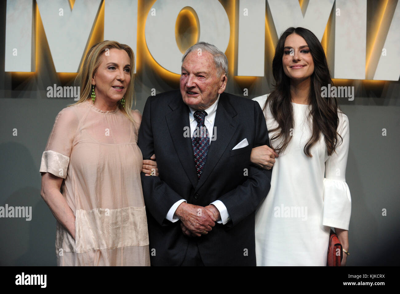 NEW YORK, NY - JUNI 01: Susan Rockefeller, David Rockefeller Sr. Und ...