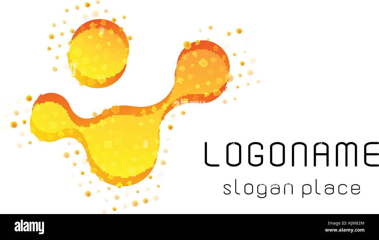 Abstrakte Moleküle Design. Vector Illustration. Atome. medical Logo ...
