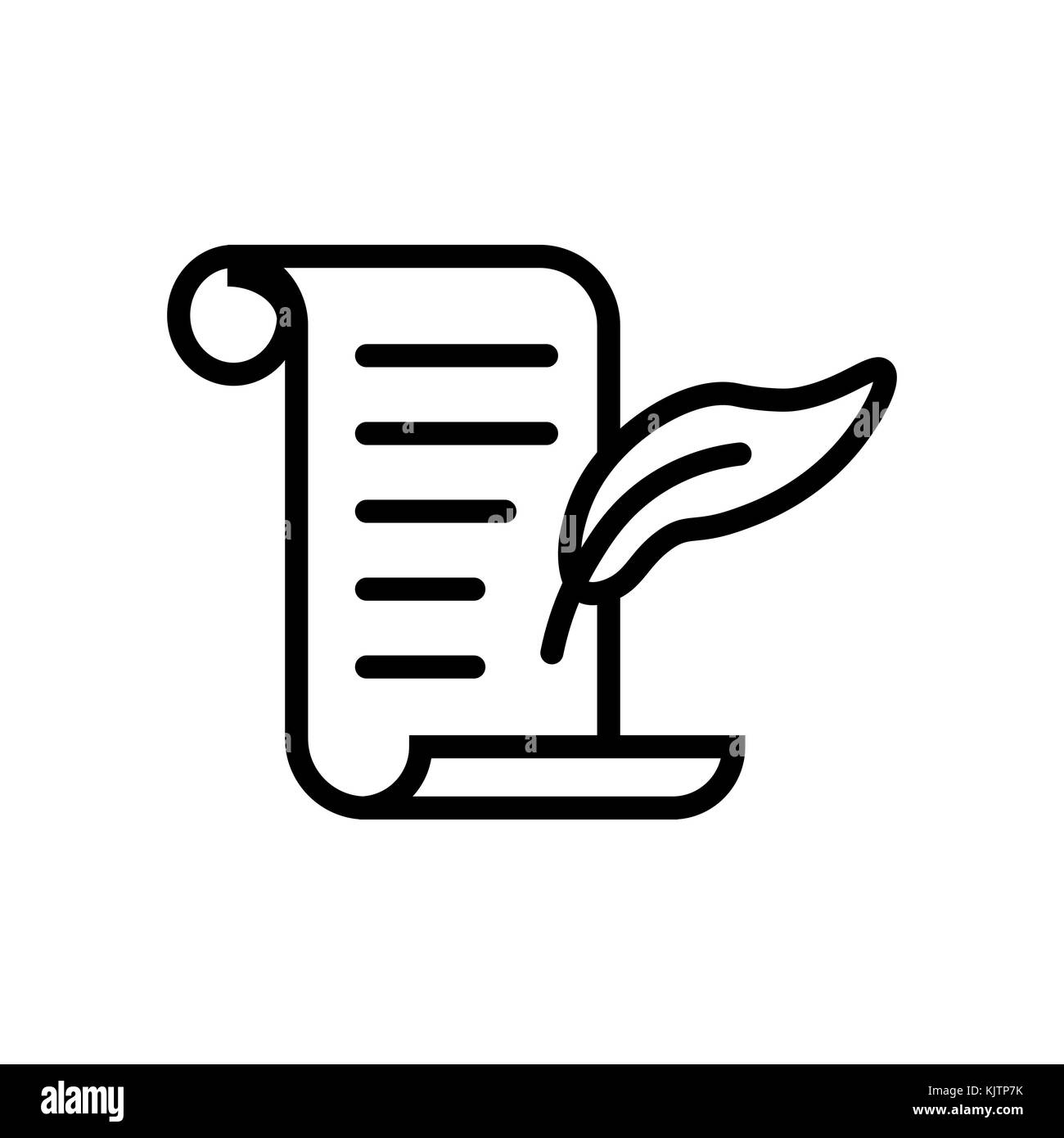 Geschichte Symbol. Schwarze und Weiße vektor Zeichen Stock-Vektorgrafik ...