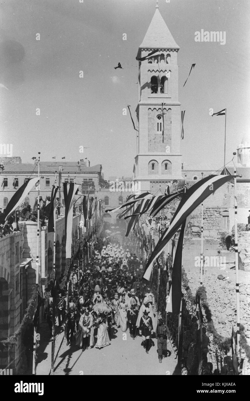 Wilhelm ii besuch in jerusalem Schwarzweiß-Stockfotos und -bilder - Alamy