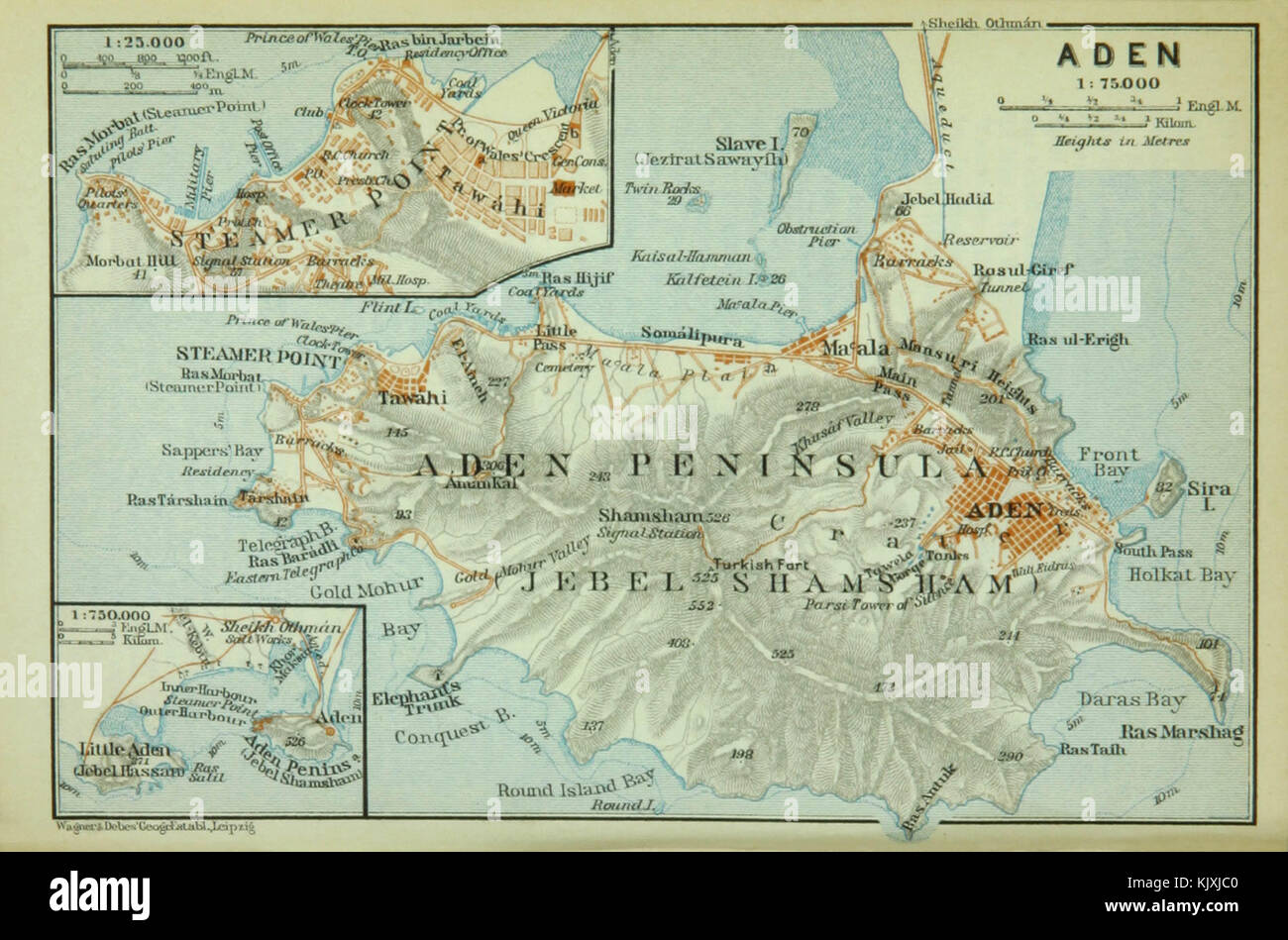 Map Of Aden Stockfotos und -bilder Kaufen - Alamy