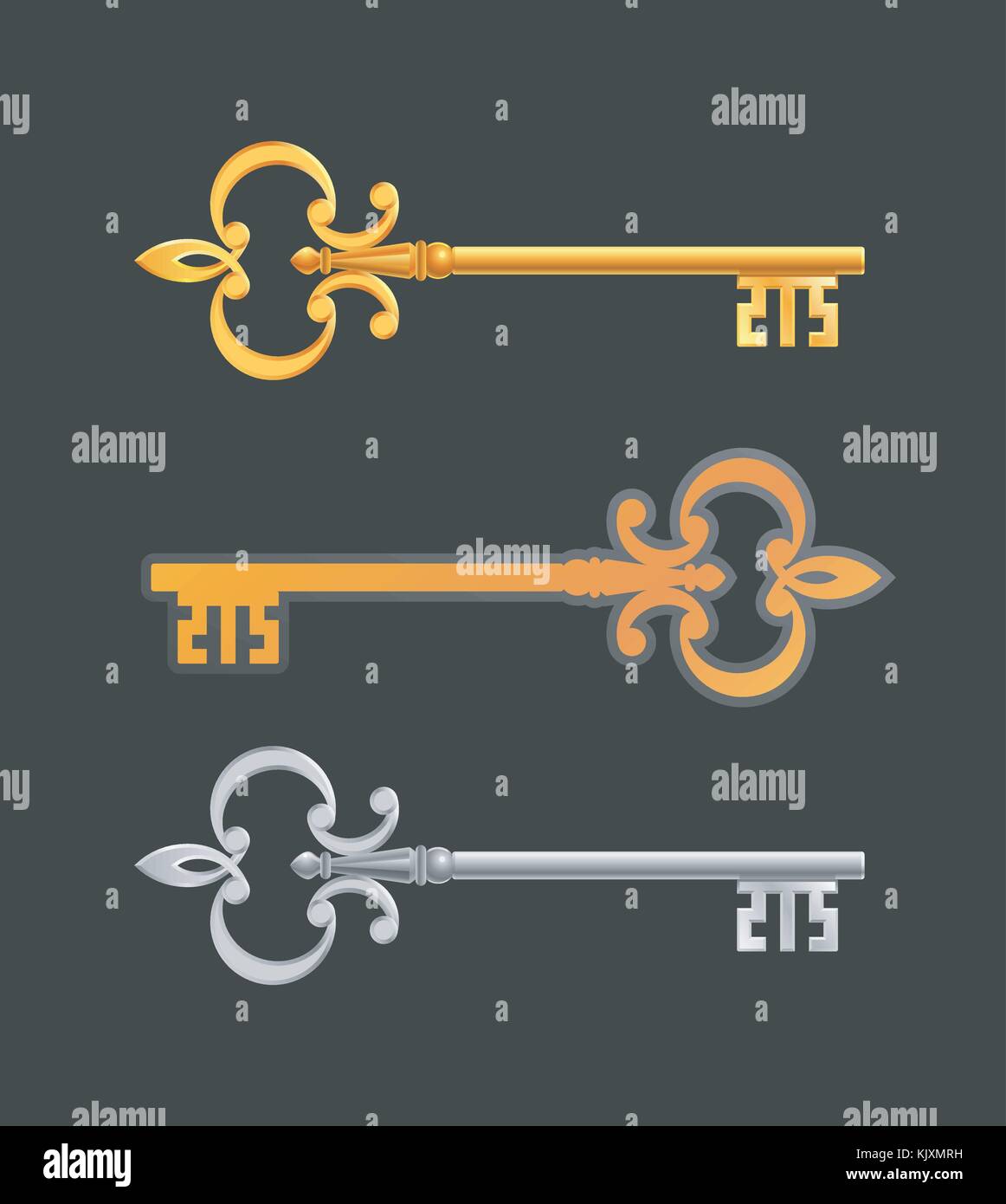 Medieval key Stock-Vektorgrafiken kaufen - Alamy