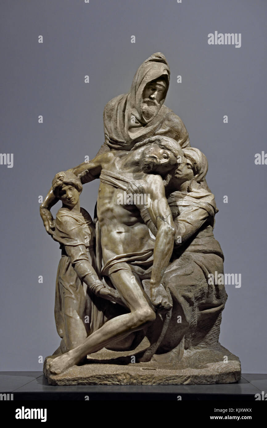 Die Deposition (auch die Bandini Pietà oder die Klage über den Toten Christus) Michelangelo ...