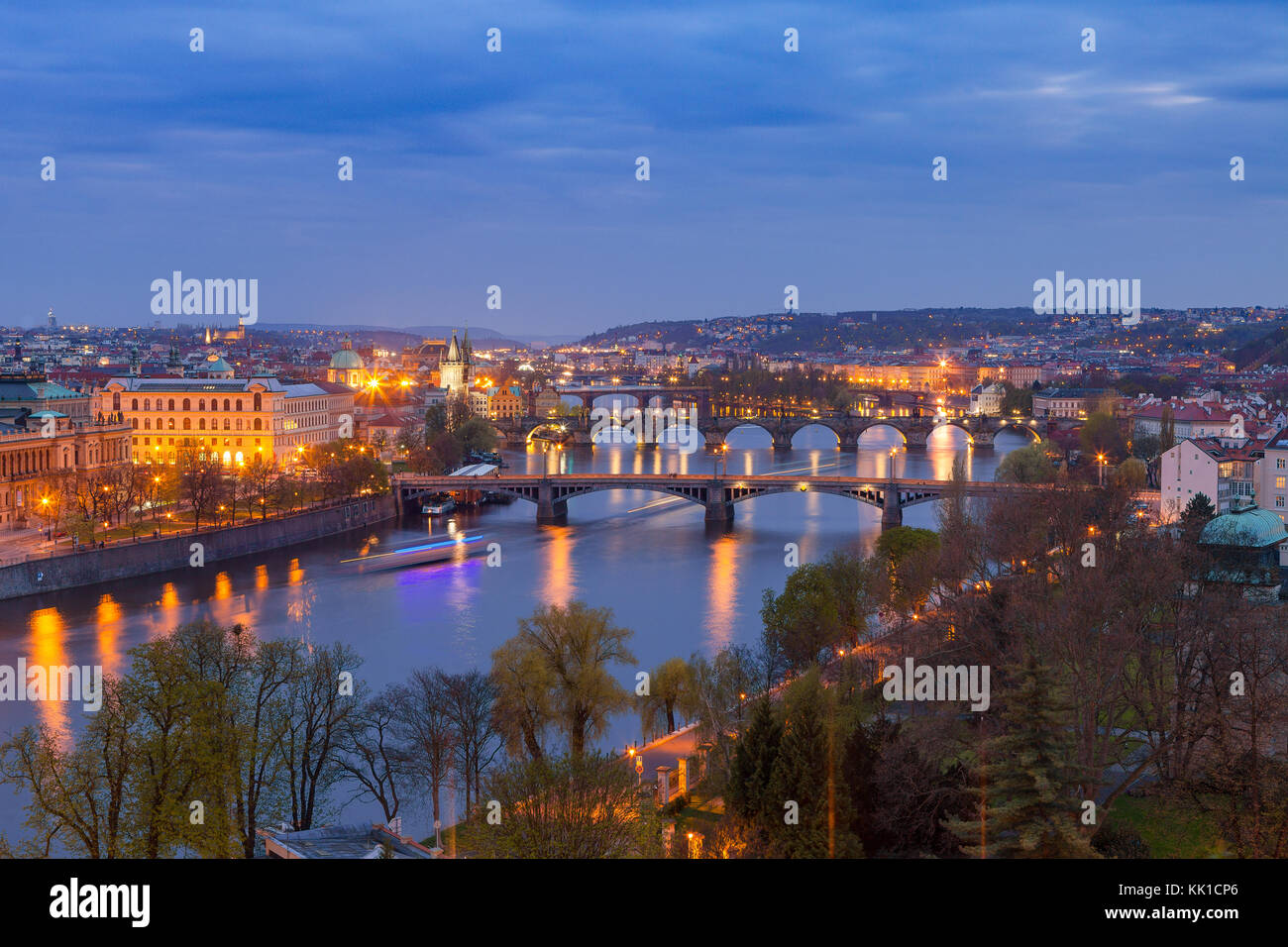 Cechuv Most Vltava Prague Stockfotos und -bilder Kaufen - Alamy