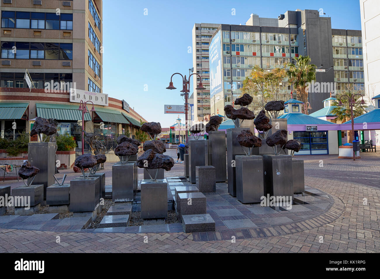 Gibeon Meteorit Brunnendenkmals, Windhoek, Namibia, Afrika ...