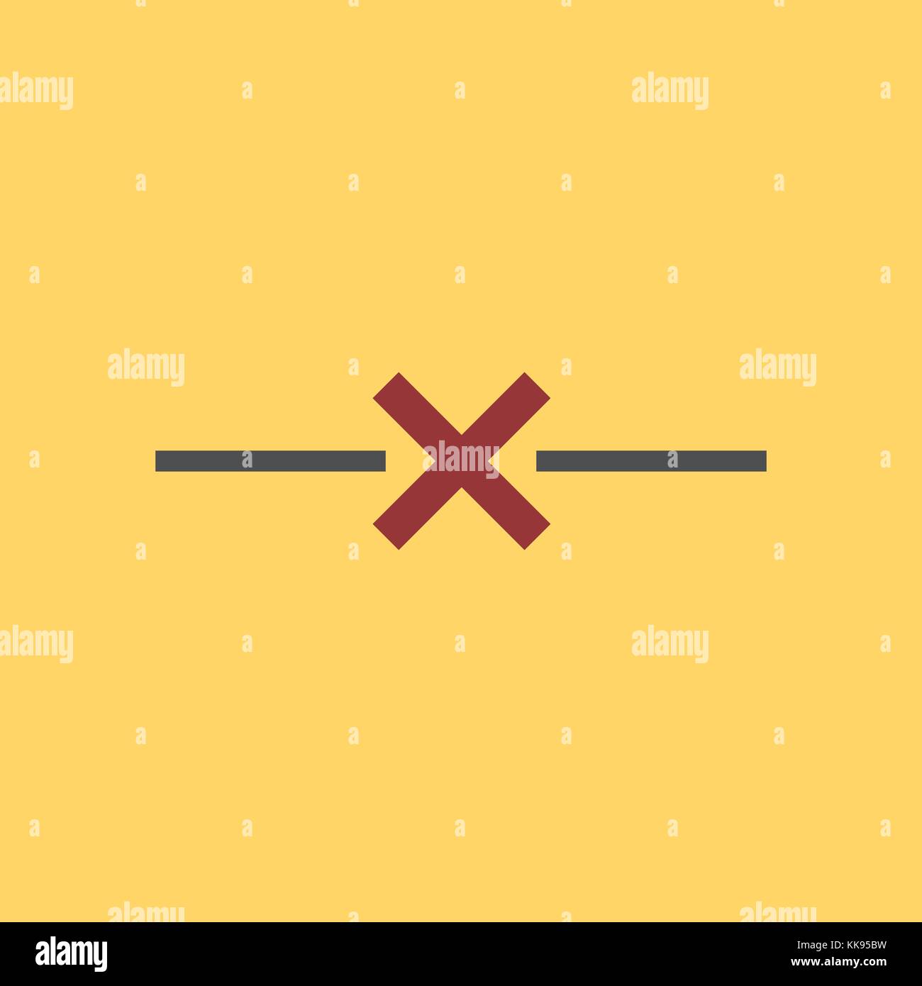 Einfache Getrennt-symbol Vector Graphic illustration Design Stock ...