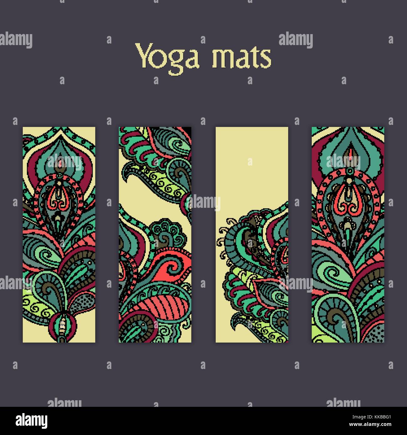 Practicing yoga and pilates doodle set -Fotos und -Bildmaterial in ...