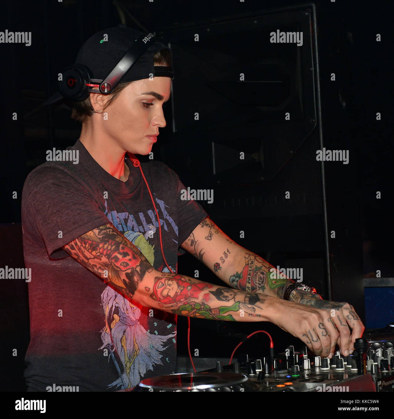 Ruby rose performs at the grand opening of icon miami -Fotos und ...