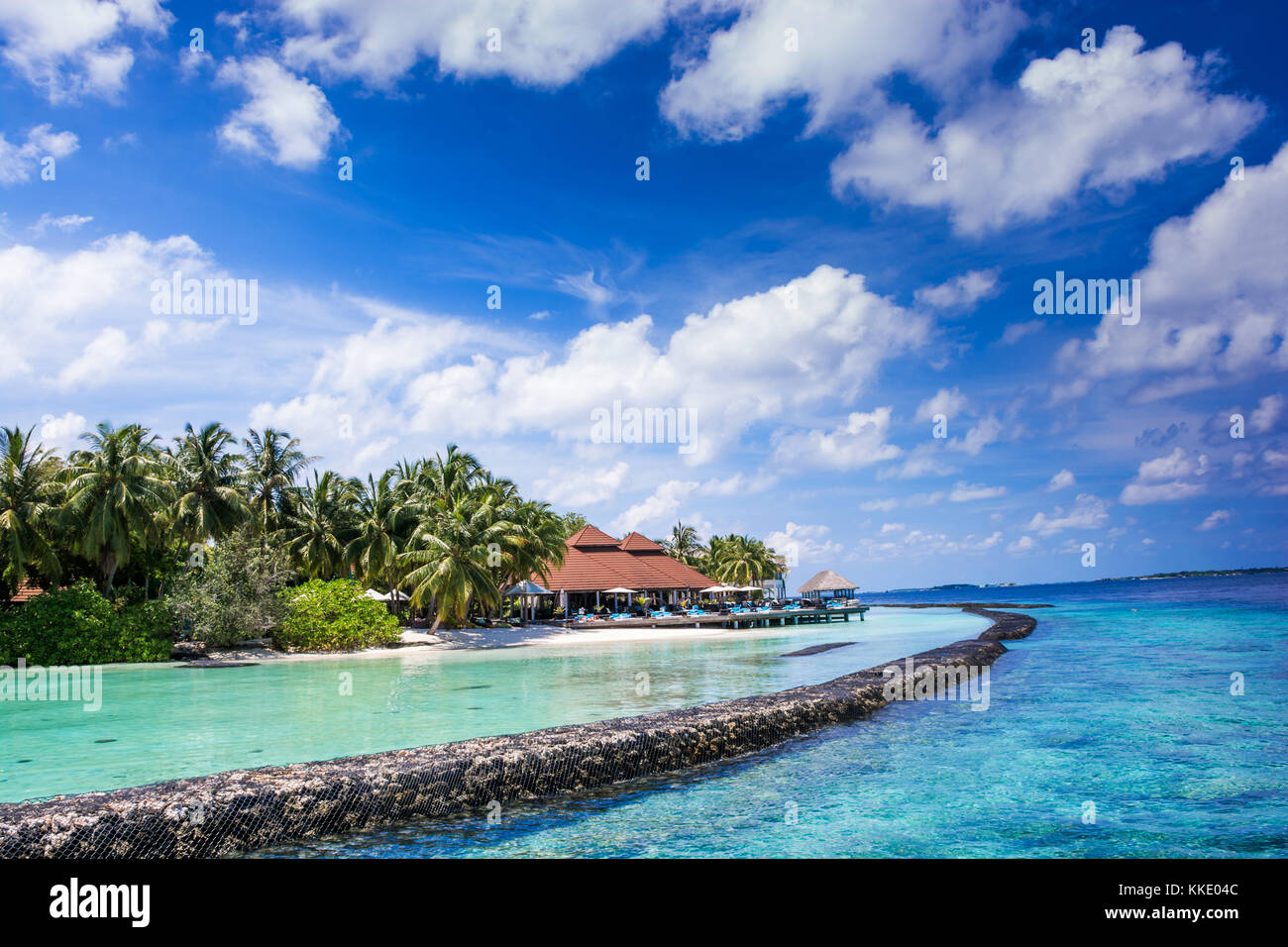 Bandos Island Resort Spa Malediven Stockfotografie - Alamy
