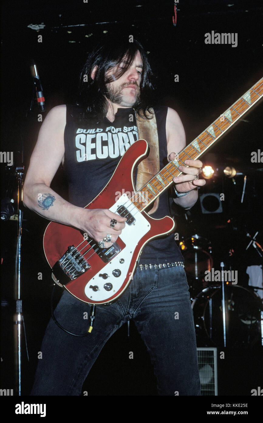 LONG ISLAND, NY MÄRZ 4,1988: Ian Fraser" Lemmy Kilmister von Motörhead" führt bei Sundance am 4 ...