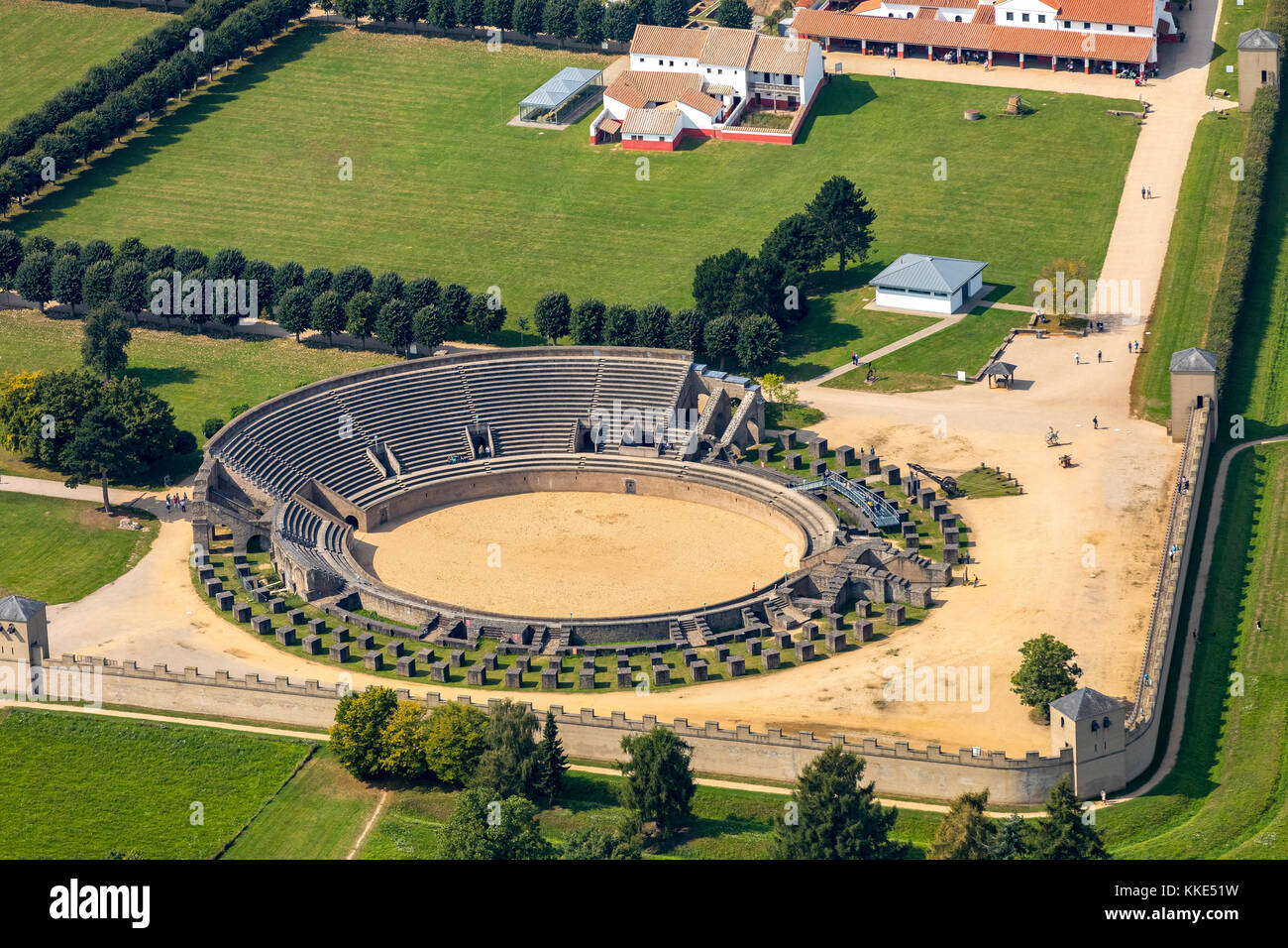Amphitheater, Archäologischer Park Xanten, Xanten, Niederrhein, Rhein ...