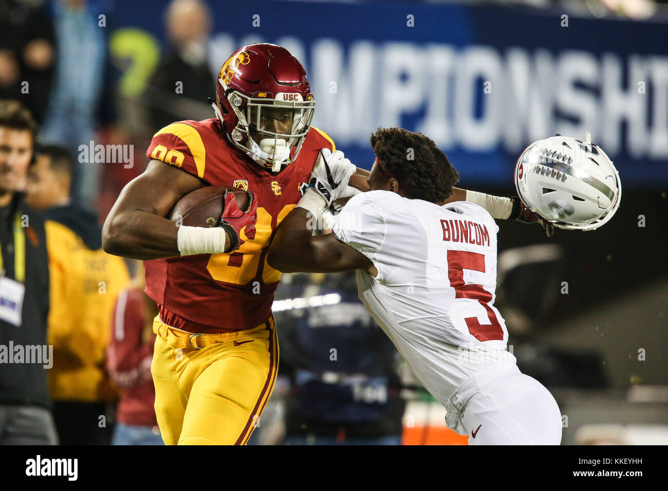 Santa Clara, CA. 1. Dez, 2017. USC Trojans tight end Daniel ...