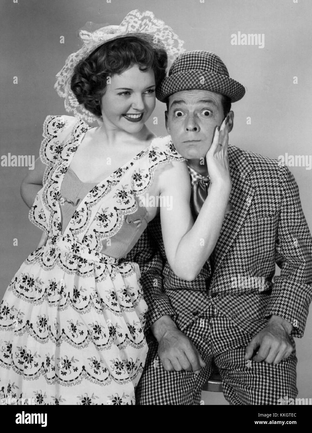 Pinky Lee und Betty Jane Howarth 1954 Stockfotografie - Alamy