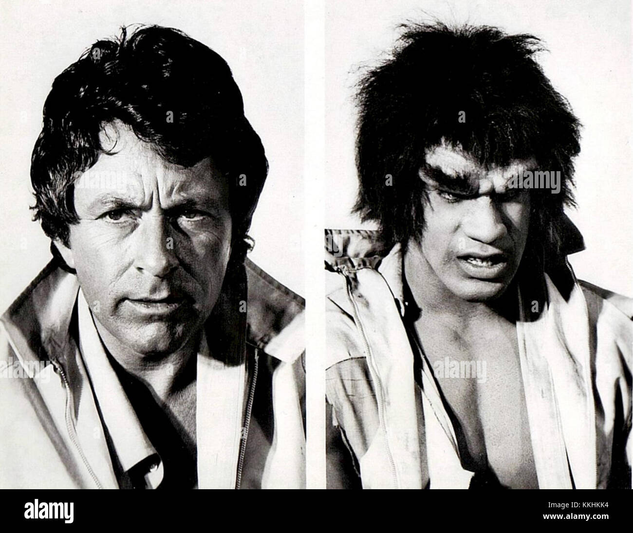 Bill Bixby Lou Ferrigno Incredible Hulk 1977 Stockfotografie - Alamy
