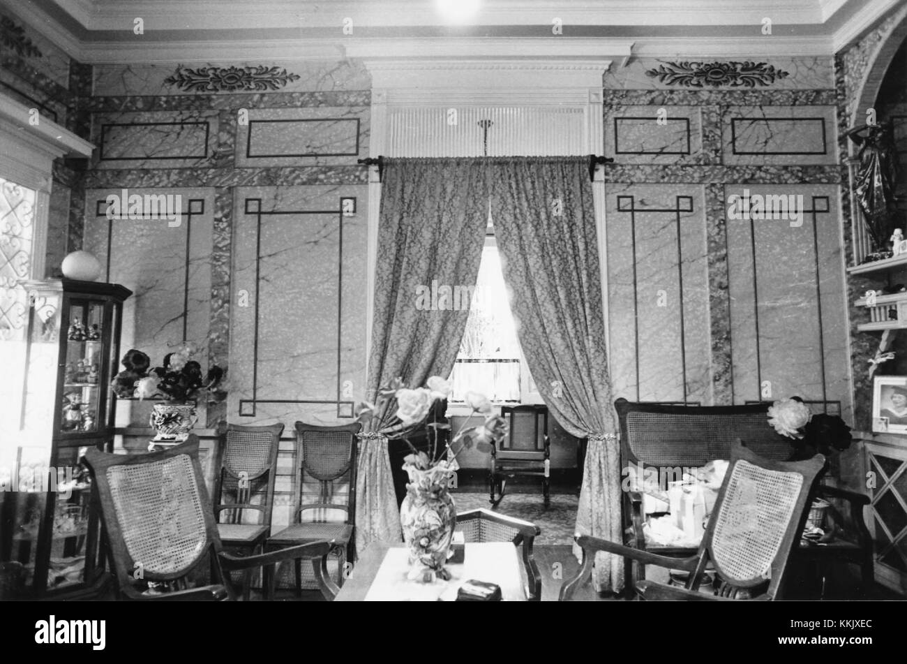 Dieses Bild zeigt das Innere des Casa Godreau in Ponce, Puerto Rico aus ...