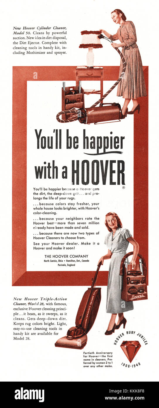 Hoover advertisement -Fotos und -Bildmaterial in hoher Auflösung – Alamy