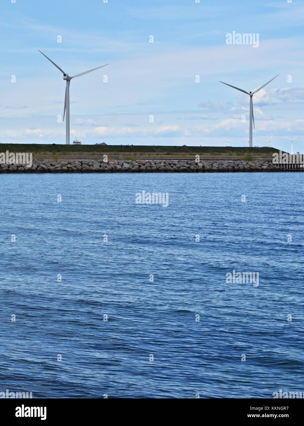 Offshore Windpark in der Ostsee aus Kopenhagen, Dänemark ...