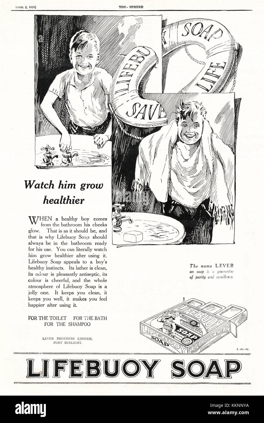 Lifebuoy soap advert -Fotos und -Bildmaterial in hoher Auflösung – Alamy