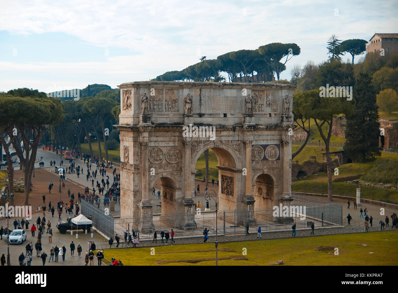 Colosseo das kolosseum alter triumphbogen des konstantinischen bogens ...