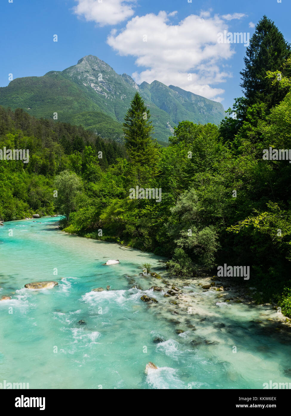 Der Fluss Soca in Slowenien Stockfotografie - Alamy