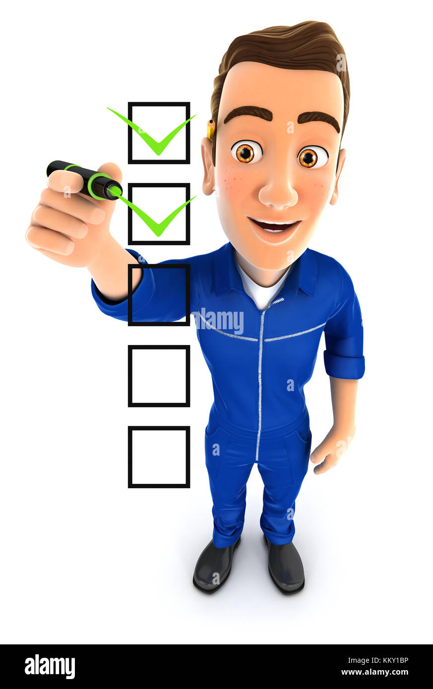 Checklist cartoon -Fotos und -Bildmaterial in hoher Auflösung – Alamy