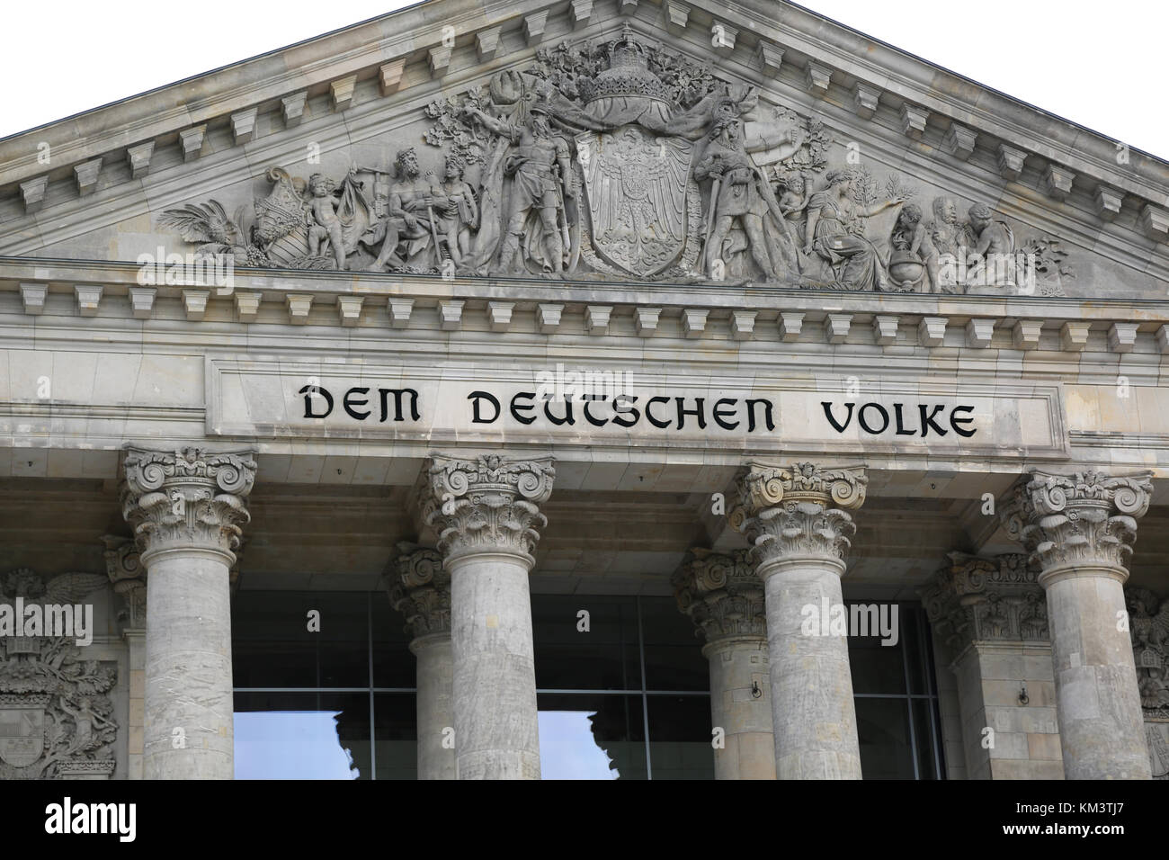 Berlin, Deutschland - 18. August 2017: Reichstag ist das Parlament der ...