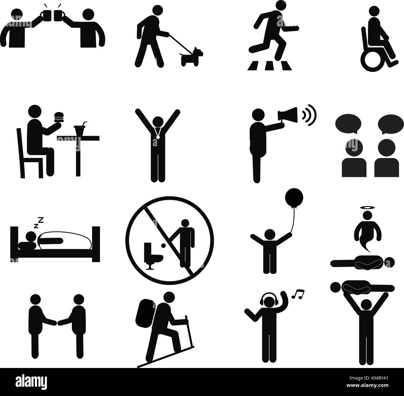 Pictograms people man icon sign symbol pictogram -Fotos und ...