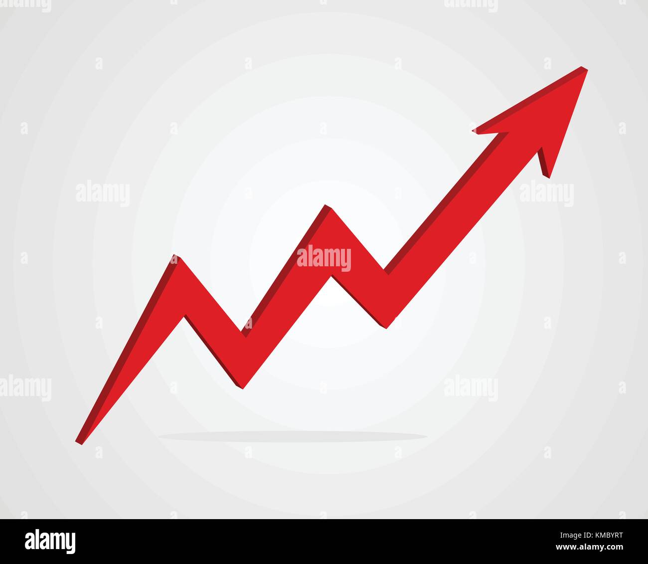Vector 3d Pfeil Business graph Abbildung. (Vektor 10 esp Stock ...